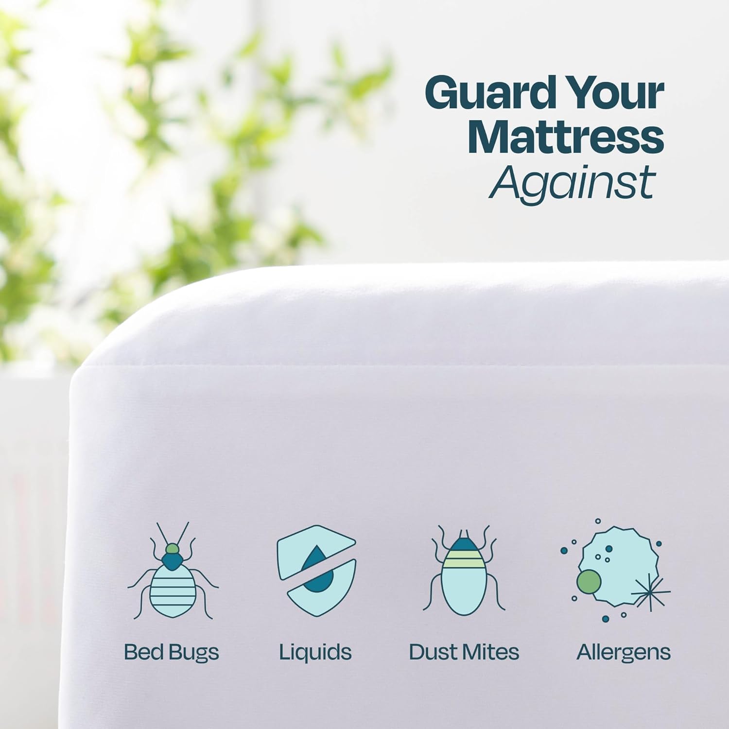 Queen (13-16 In. Deep) Mattress Encasement - 100% Waterproof, Bed Bug Proof, Hypoallergenic ...